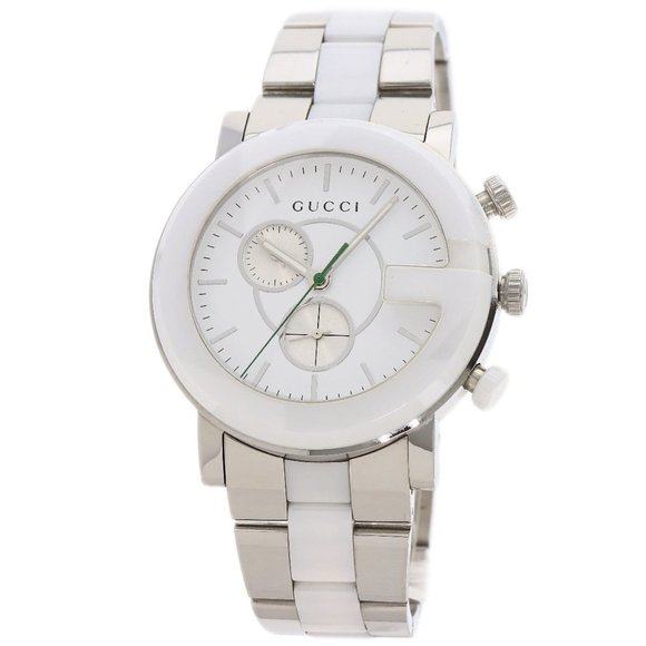 Gucci | Accessories | Gucci 1m G Chrono Watch Stainless Steel Ssxceramic Ceramic Mens Gucci ...